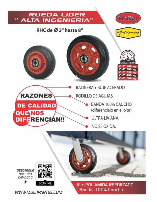 RUEDA ROLLER 10 PULGADAS RHC10 – Eléctricos La Cabalgata